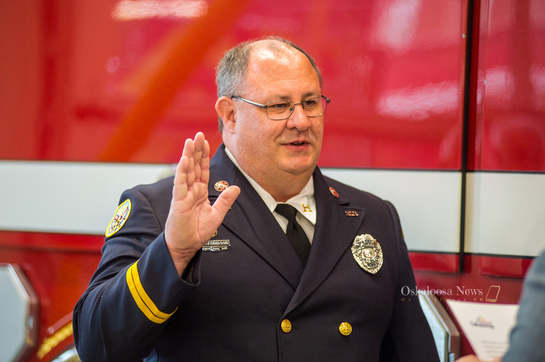 Tennison Promoted To Fire Captain - Oskaloosa News | Oskaloosa News
